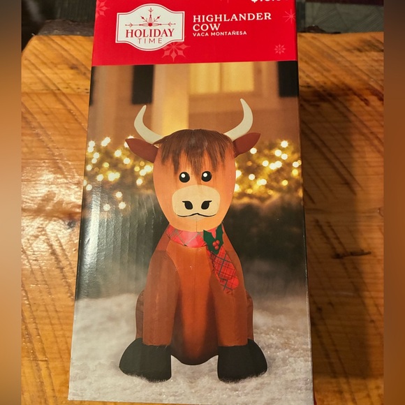 Holiday Time | Holiday | 35 Ft Inflatable Holiday Highland Cow Brand ...